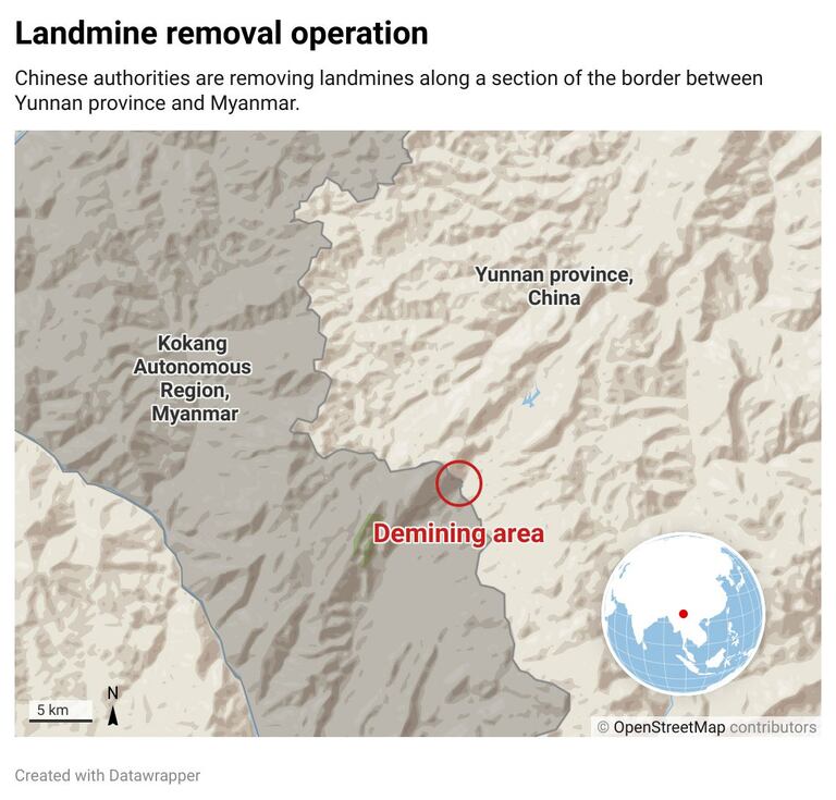 China Begins Landmine Removal Operation Along Border With Myanmar ...