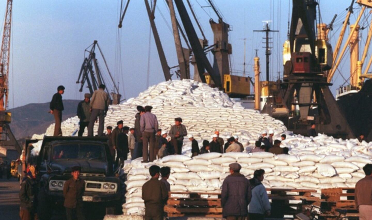 North Korean authorities begin to distribute Russian flour rations ...