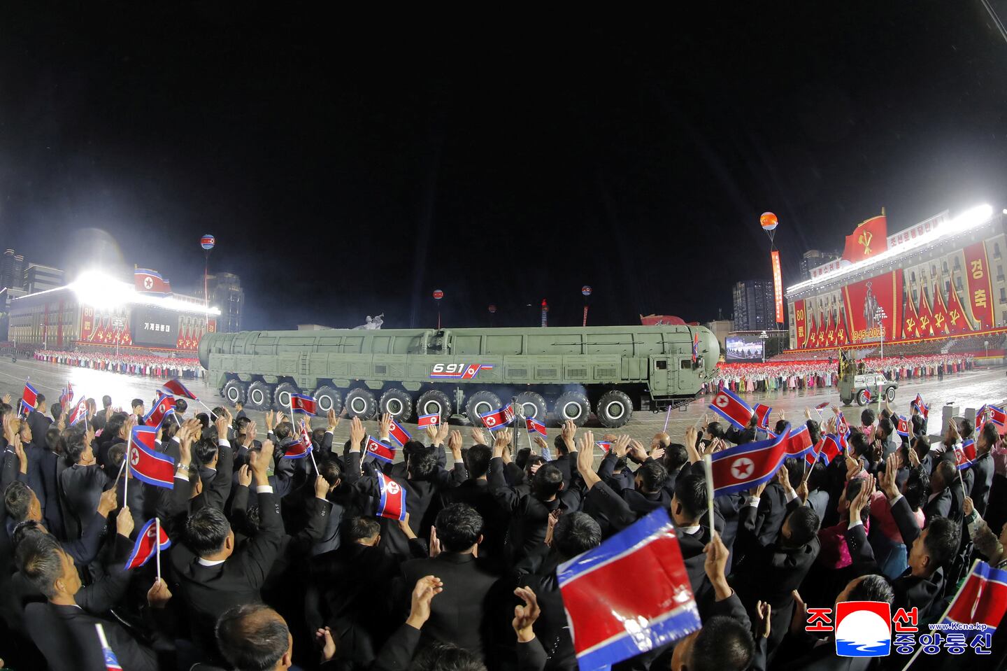 Photos North Korea Shows Off New Intercontinental Missile At Military