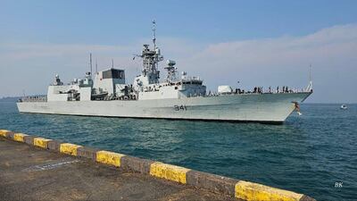 Canadian warship visits Cambodia after drills in South China Sea ...